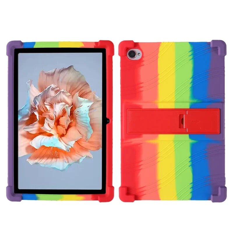 Мягкий силиконовый чехол с 4 утолщенными углами и подставкой для Blackview Tab 15 Pro, чехол 10,5 дюйма, противоударный защитный чехол для планшетного ПК