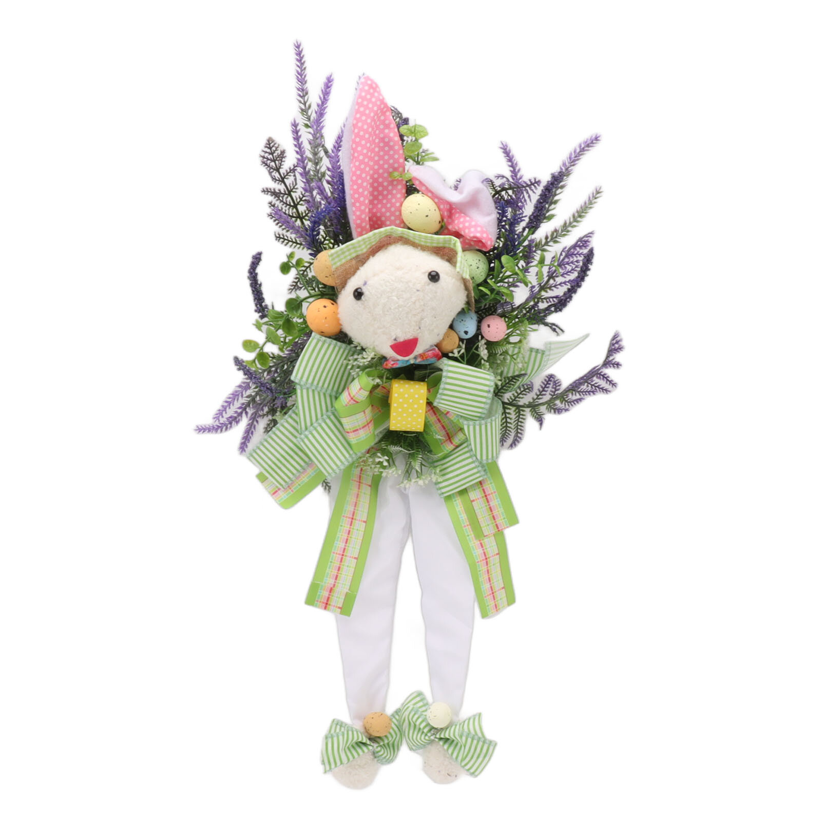 Стенная настенная отделка кролика смоделированное пасхальное заклинание кролика легкое веса домашний декор статуэтка кролика для домашнего сада офис