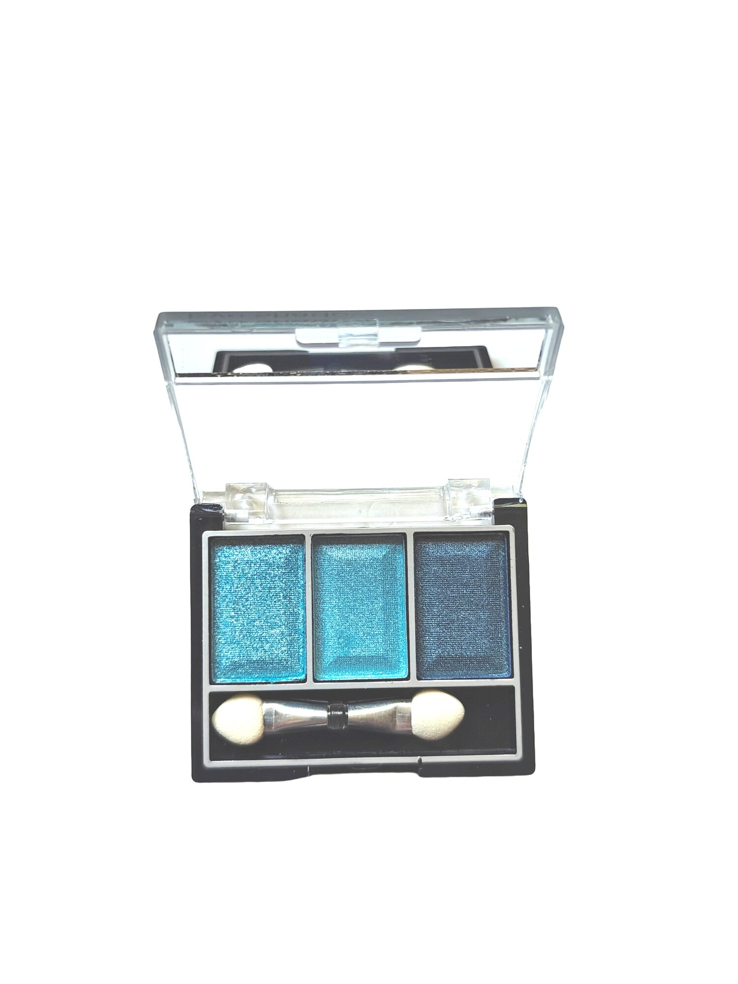 MildLook Тени для век 3 цвета палетка №05 перламутровые, с аппликатором и зеркальцем