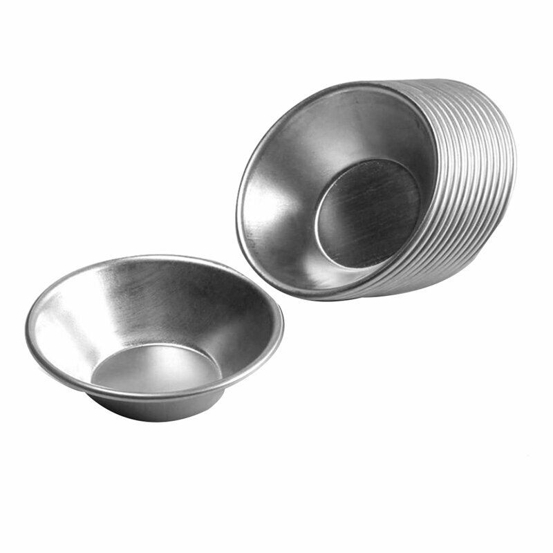 25 шт. формочек для яичных тарталеток, маленьких тарталеток для пирогов, формочек для десертов, формочек для выпечки, формочек для торта, печенья, круглых многоразовых с антипригарным покрытием