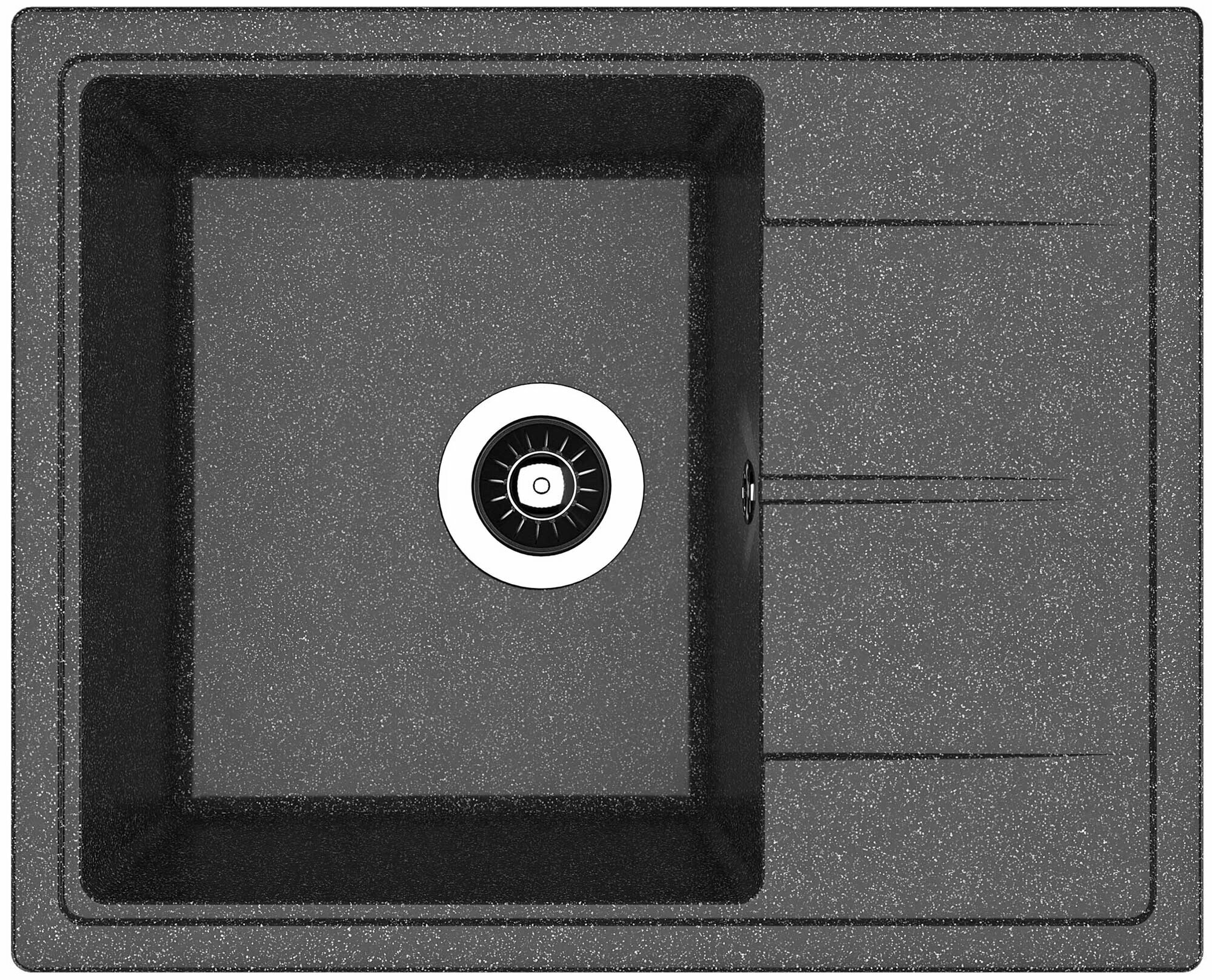 Кухонная мойка Dr.Gans Ника 580 черный 25.070. B0580.407