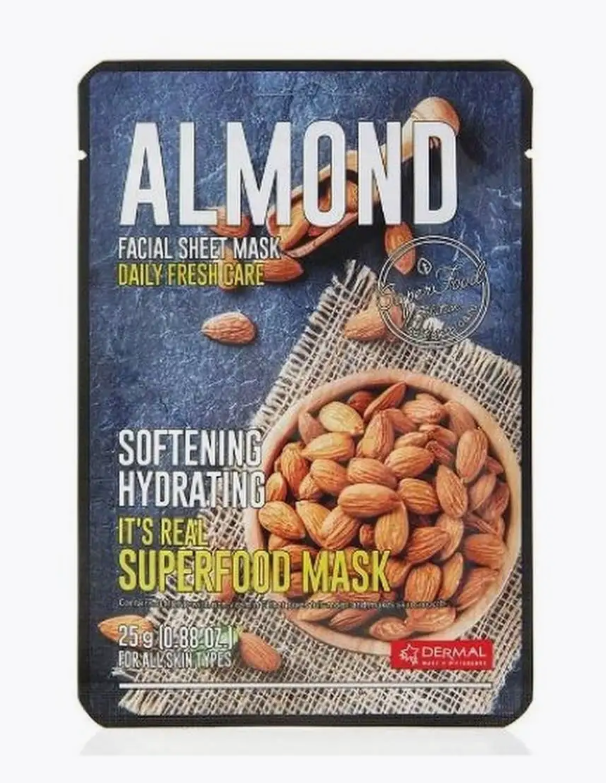DERMAL Superfood Маска для лица с миндалем 25г