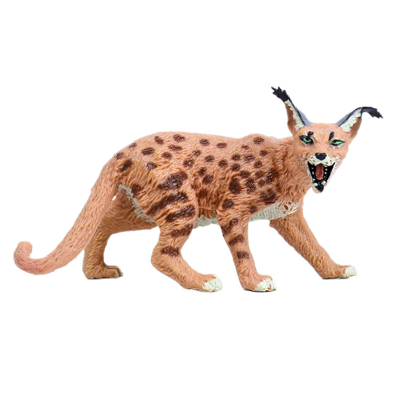 TLAND Длиннохвостая рысь Модель ПВХ Домашнее украшение Детский образовательный подарок