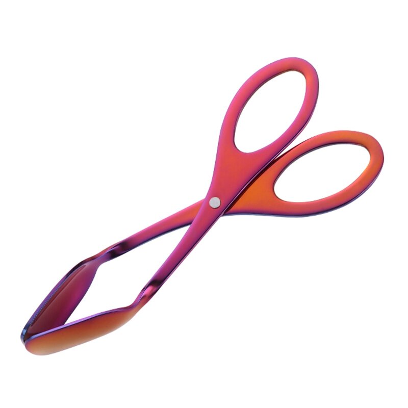 ERSONO Многофункциональный красный зажим для еды, зажим для хлеба из нержавеющей стали, щипцы для салата, барбекю, шведский стол, кухонные принадлежности, кулинария