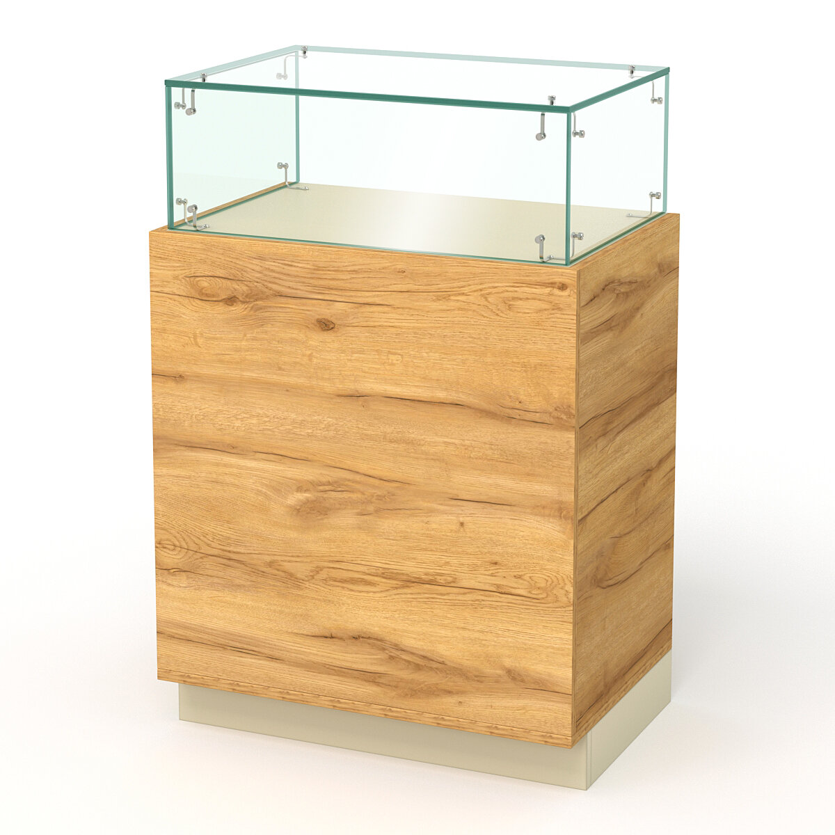 Прилавок для ювелирных изделий "голден" №2, Дуб Золотистый и Крем Вайс