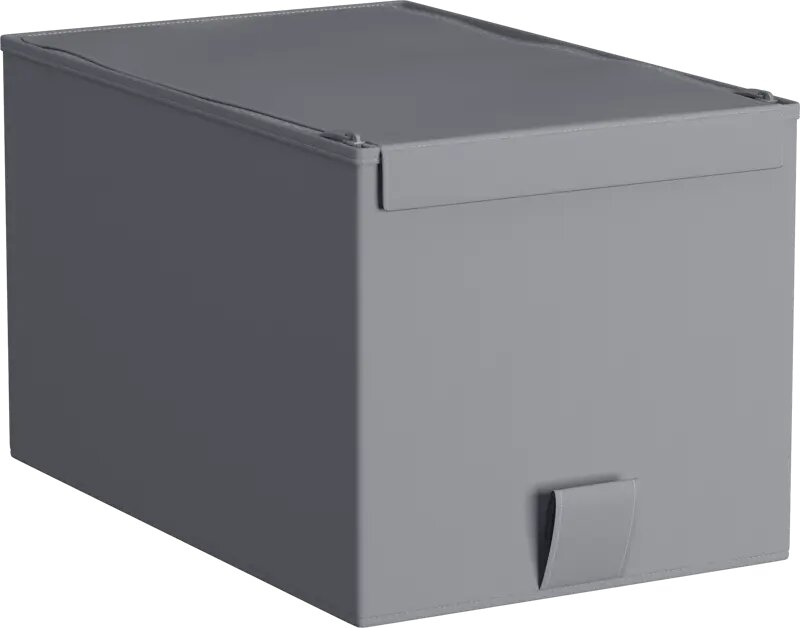 Короб для хранения Spaceo 18x16.5x28 см полипропилен цвет гранит