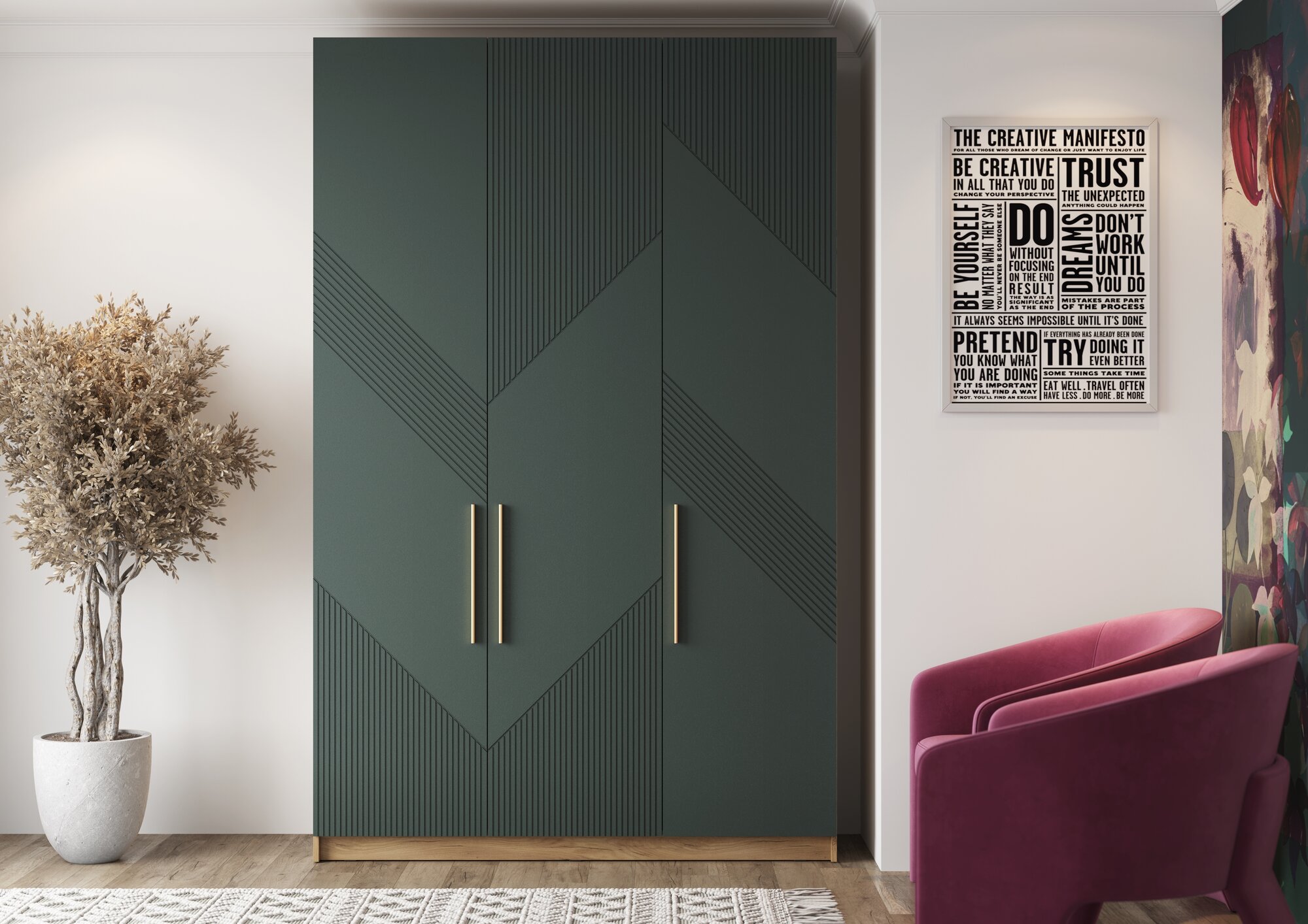 Шкаф для одежды "Kosta ШК-001", 1,498 x 2,36 x 0,509 м, ЛДСП, МДФ