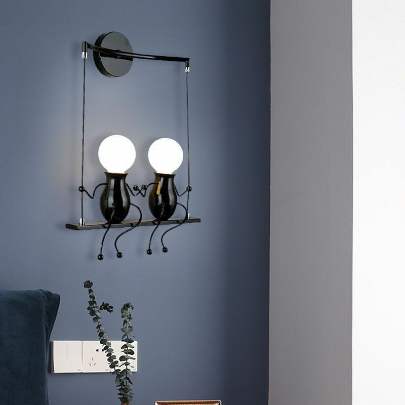 Креативные качели настенные фонари ZW - 726, E27, черный