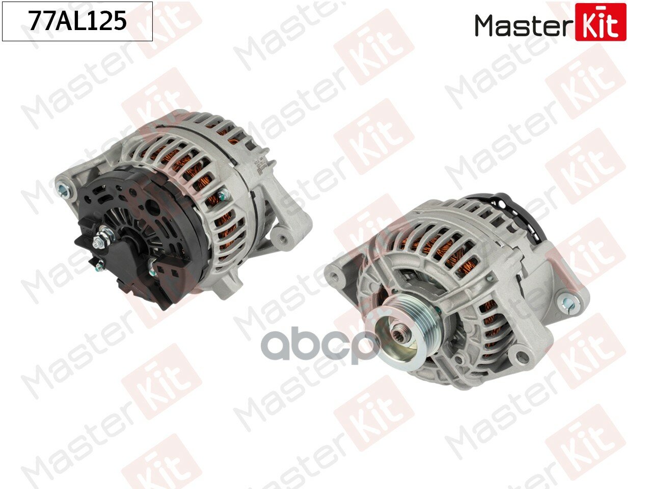 Генератор OPEL ASTRA F/G/H/CORSA C 1.4-2.0 96- 100A MasterKit арт. 77AL125