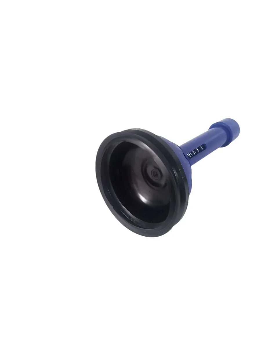 Вантуз Сантех-09, пружинный, сантехнический, для раковин, умывальников, синий