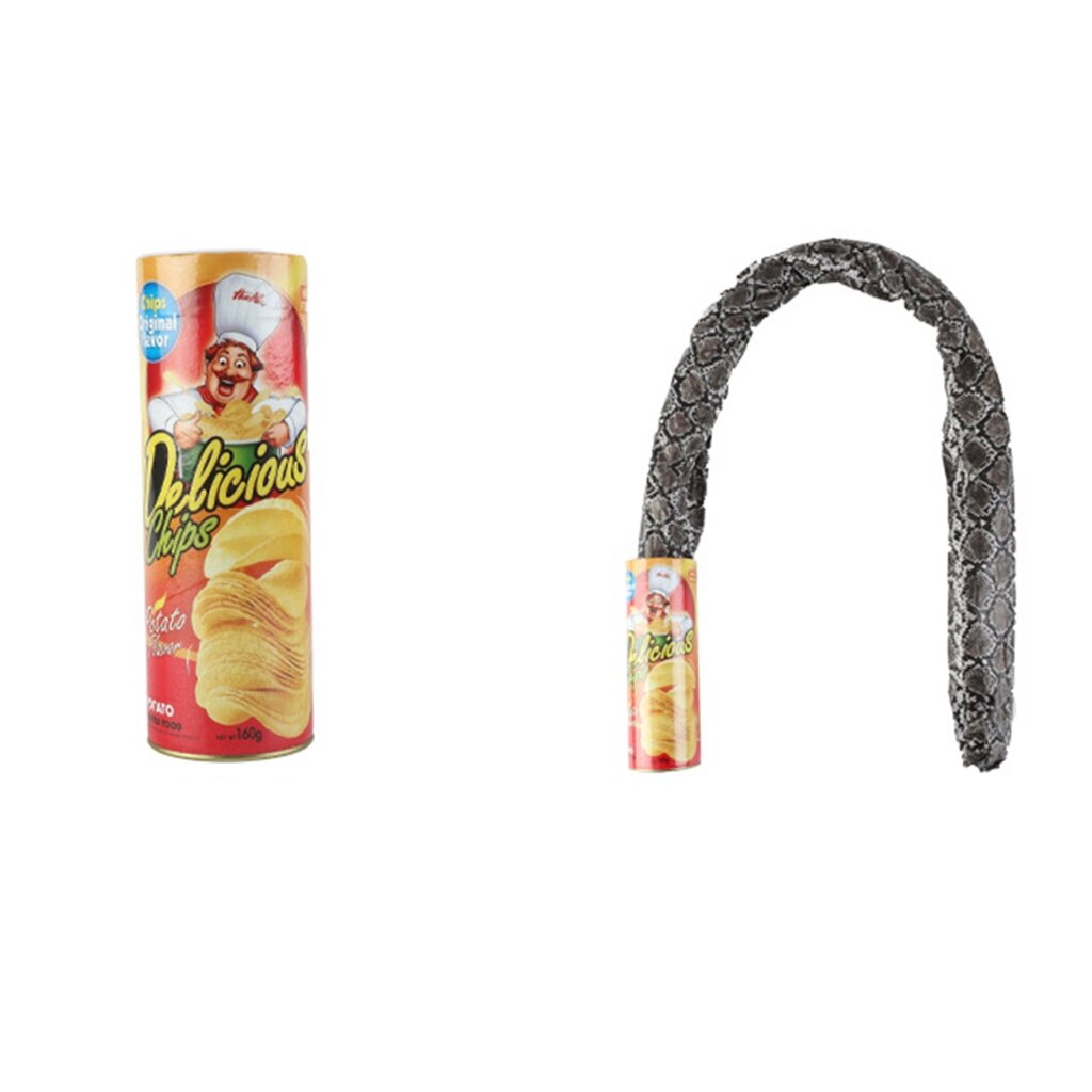 Забавные Поддельные Картофельные Чипсы Змея Может Игрушка Забавная Шутка Розыгрыш Инструмент Карнавалы Вечеринка Дома С Привидениями Игрушка для Взрослых Детей Подарок