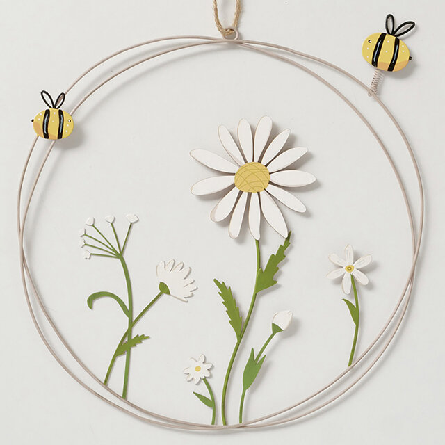 Декоративное панно Honey: Camomile and Bee 30 см, Boltze, 2057177