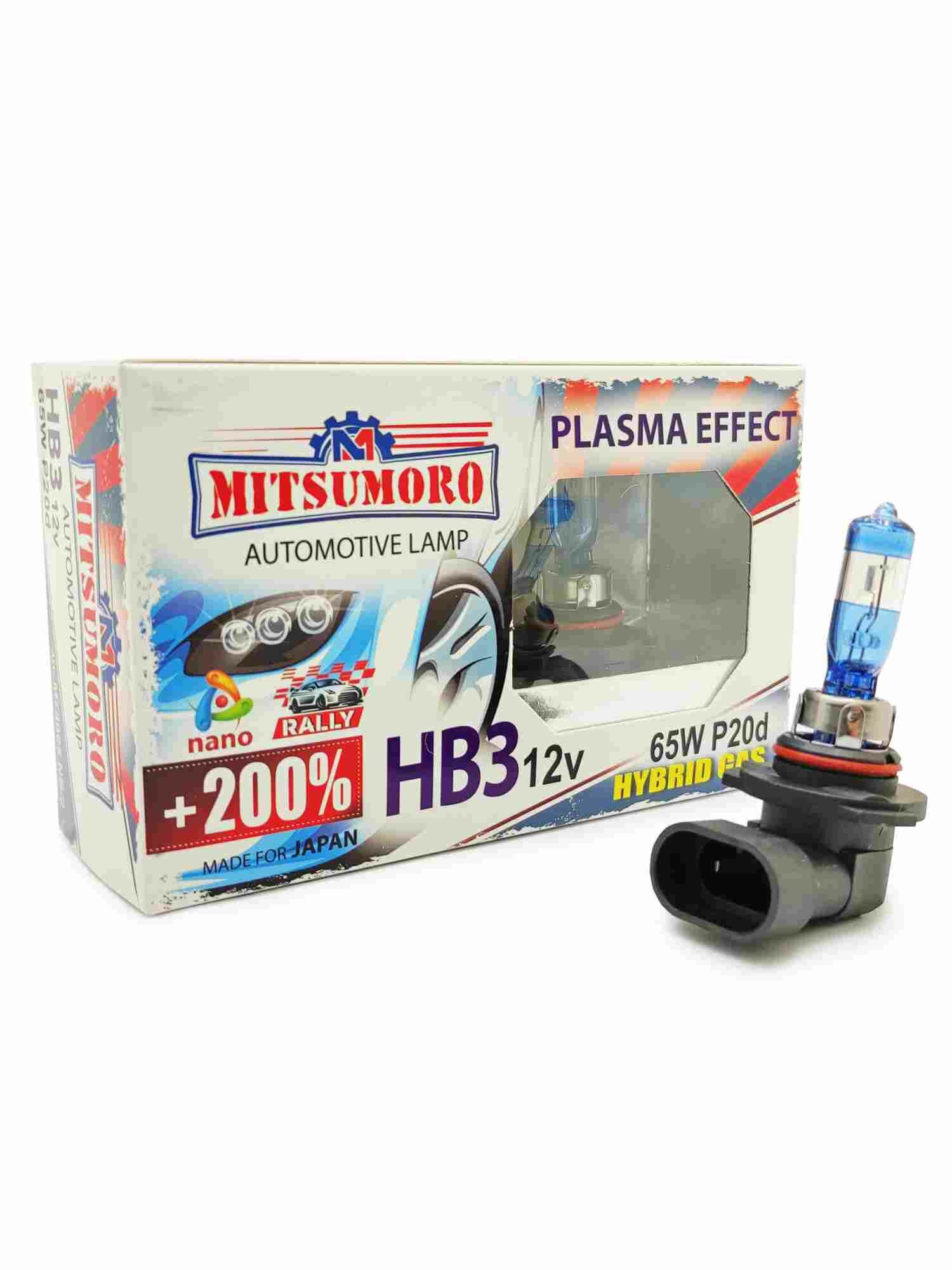 Лампы галогенные «Mitsumoro» HB3 +200 Plasma Effect (12V-60W, P20d) belais #19078
