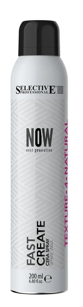 Selective Styling Текстурирующий спрей-воск естественной фиксации с эффектом блеска Texture Fast Create 200 мл