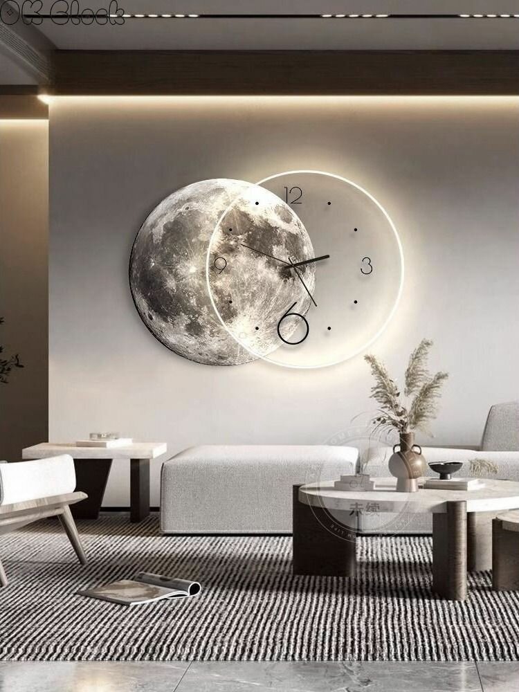 Планета Светящиеся Настенные Часы