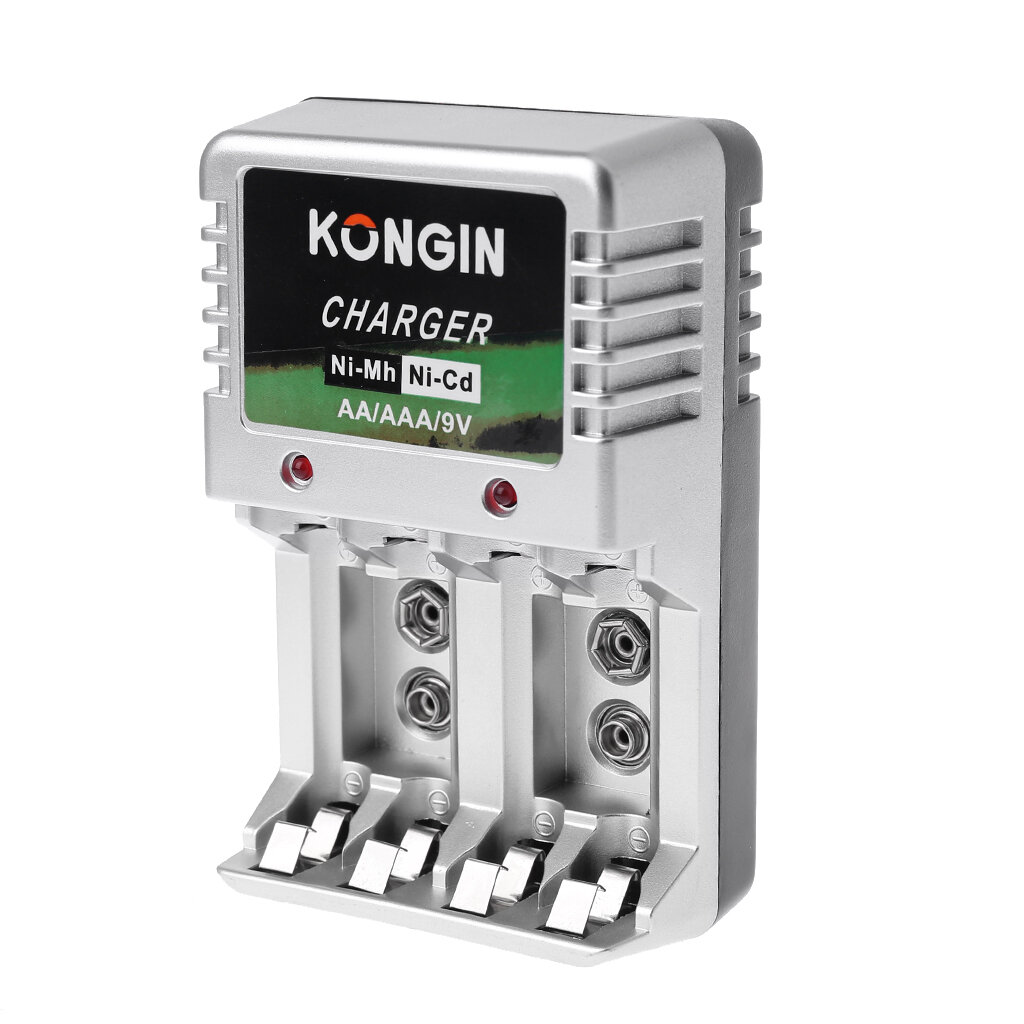 Обычно вилка европейского стандарта, новая розетка переменного тока для зарядного устройства Ni-Mh Ni-Cd аккумуляторной батареи AA AAA 9 В