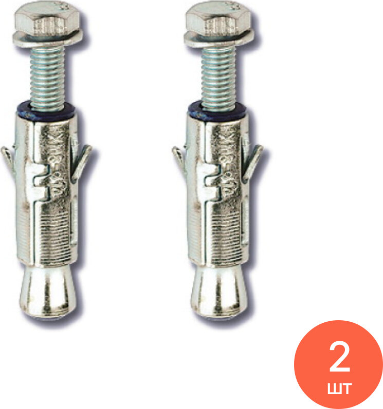 Анкер DKC / ДКС CM461065 усиленный стальной с болтом М10, 1шт. / крепеж (комплект из 2 шт)