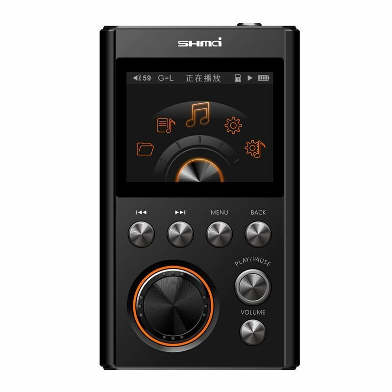 Портативный Hi-Fi MP3-плеер/SHMCI-C5S DSD HD Digital Audio с линейным выходом, HD DAC Портативный ультралегкий, 64 ГБ, с возможностью расширения до 256 ГБ