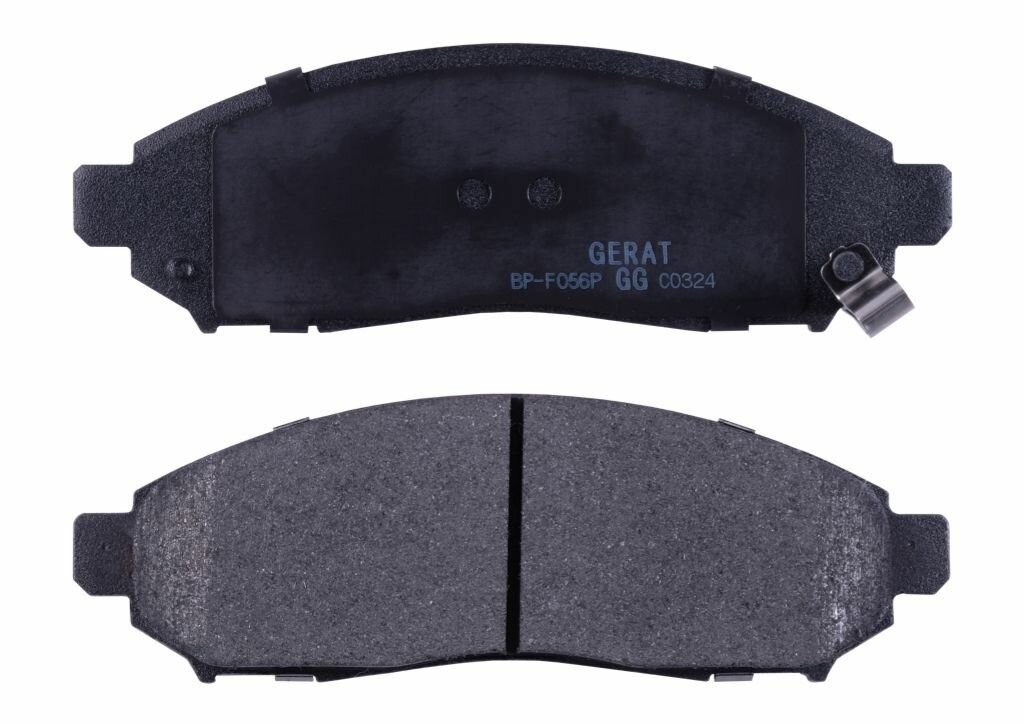 Тормозные колодки Gerat BP-F056P (передние) Low-metallic