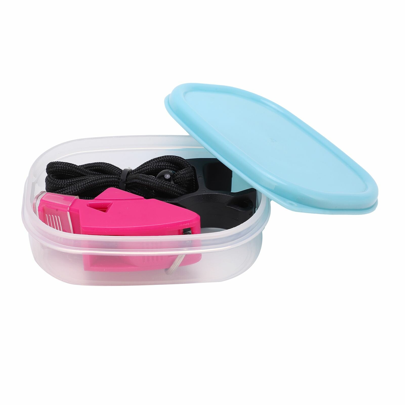 Свисток для соревнований Свисток E со шнурком и коробкой для хранения для тренеров, судей и детейРозовый красный