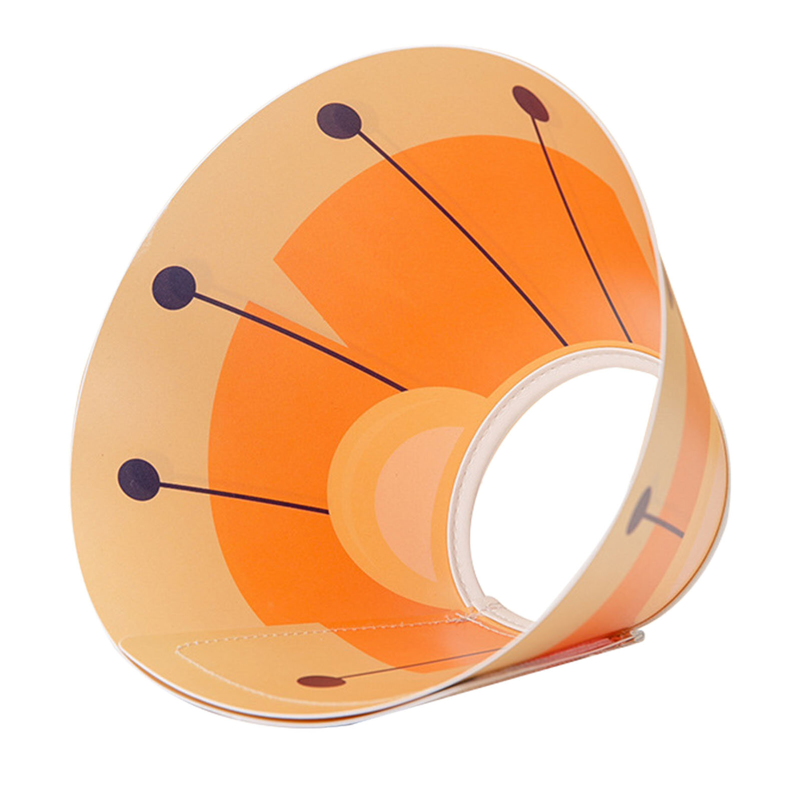 Конус для домашних животных после операции. Ошейник для восстановления, защитный пластик, универсальный для защиты от укусов, для кошек, собак, желтого льва M (рекомендуемый вес 3,5 6,5 кг).