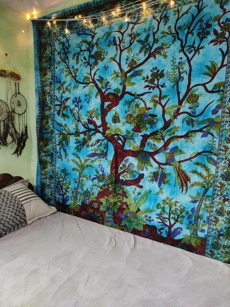 Гобелен древо жизни хиппи богема