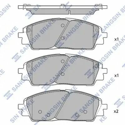 Колодки передние KIA Carnival 2.2-3.5 2019-