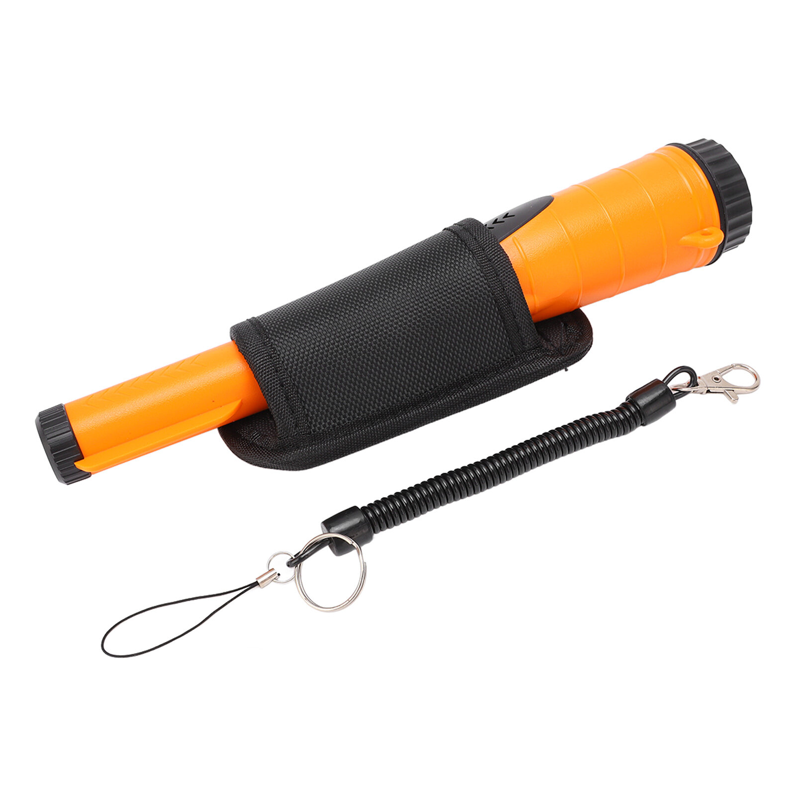 Ручной металлоискатель с обзором на 360 градусов, высокой чувствительностью, водонепроницаемый, оранжевый.