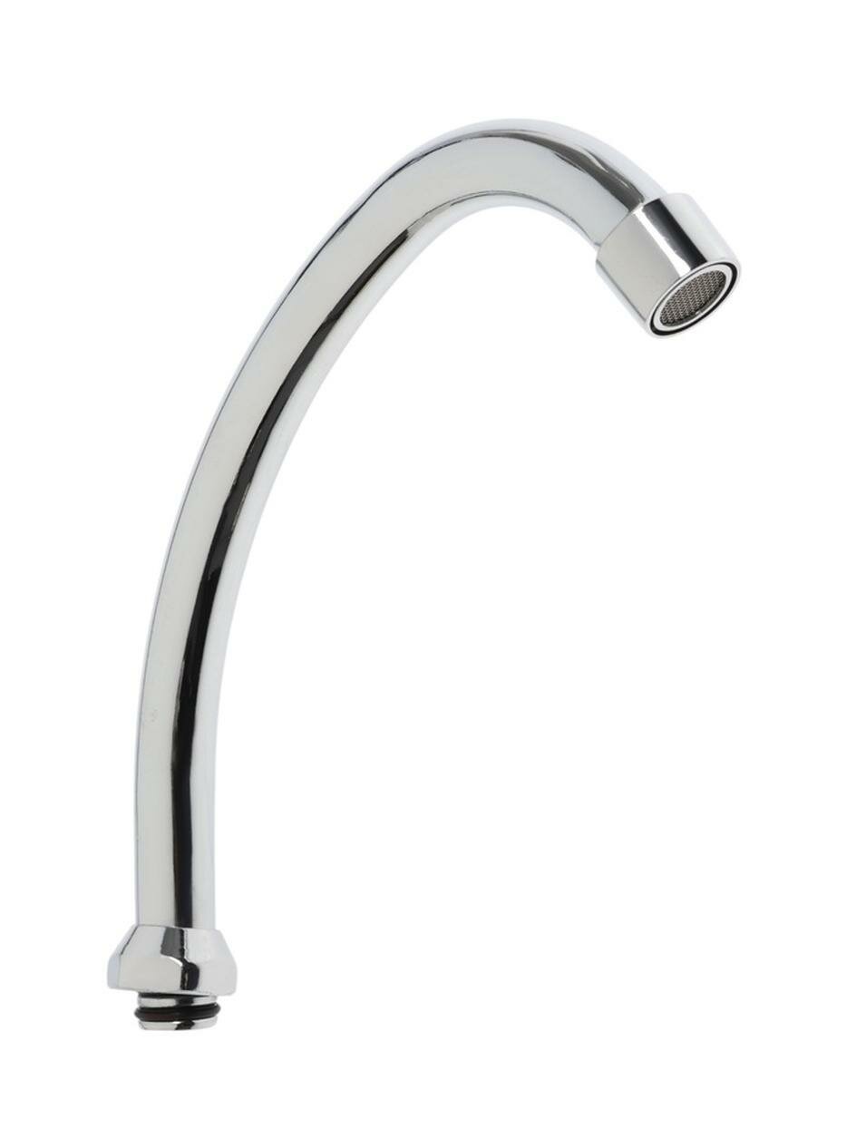 Излив для смесителя ZEIN "Елочка", по оси 14.5 см, аэратор пластик, сетка металл