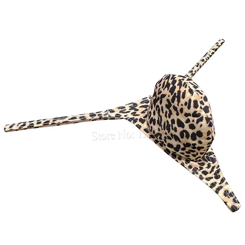 Мужские леопардовые стринги из нейлона и спандекса XL, Small Brwon Leopard