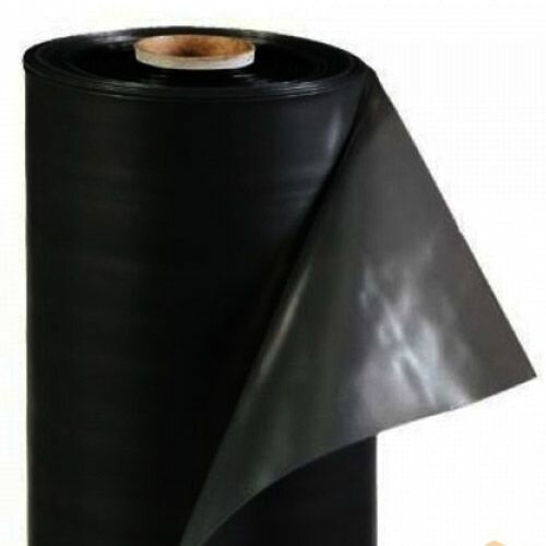 Пленка полиэтиленовая КНР Строительная, техническая, 3х10 м, 0,1 мм, черная