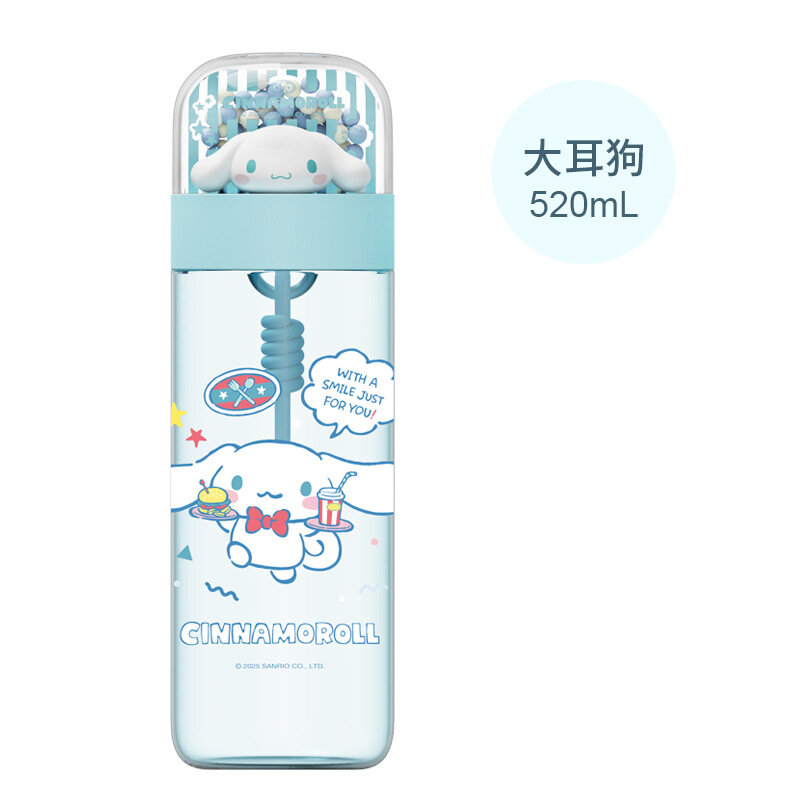 Детская кружка для воды Sanrio Kuromi из тритановой сетки красного цвета, новая прямая кружка для питья с веревкой, переносная кружка для студенток