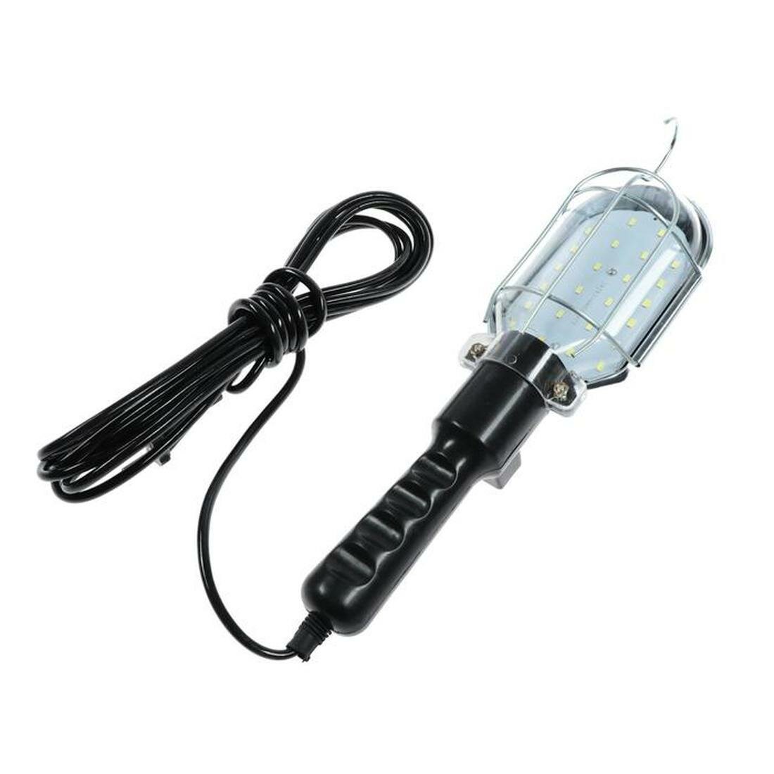 Светильник переносной светодиодный Luazon Lighting с выключателем, 10 Вт, 24 LED, 5 м, чёрный