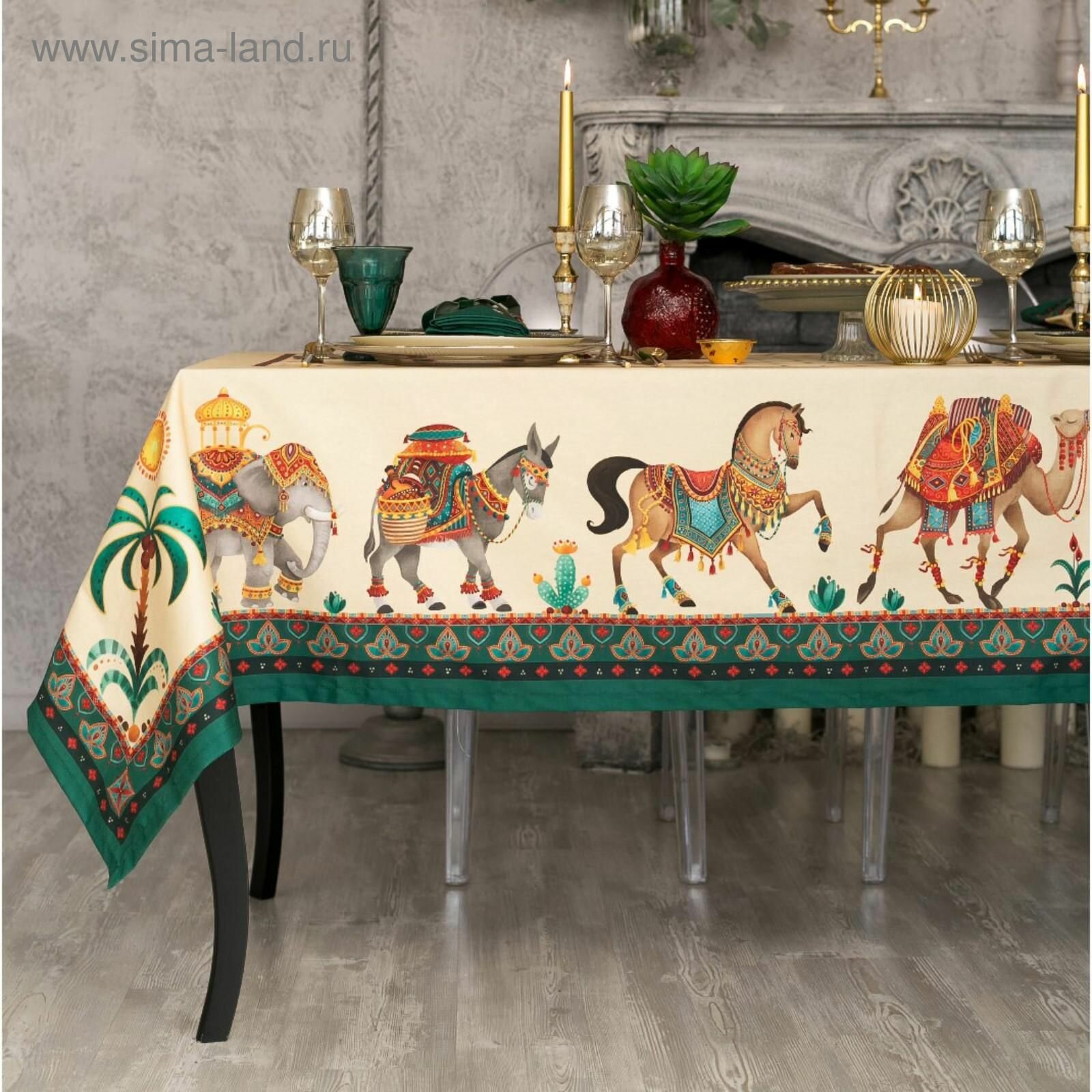 Подарочный набор Этель Нью-Дели, скатерть 180х150 см, салфетка 40х40 см-8шт