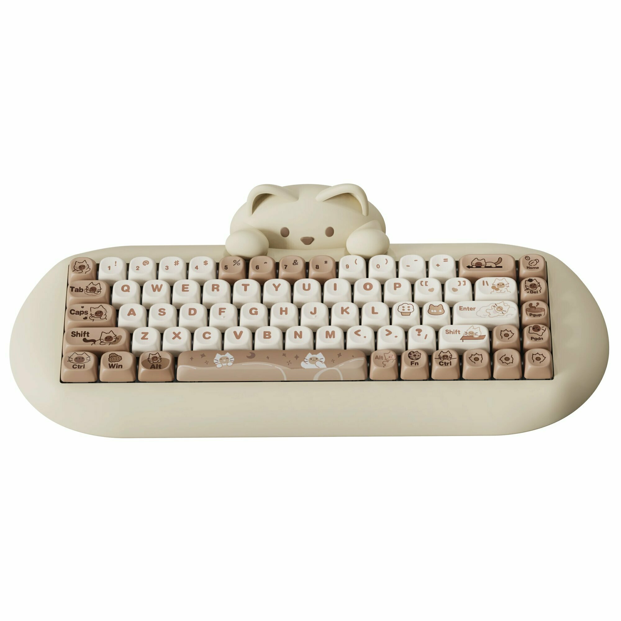YUNZII C68 розовая 65% механическая игровая клавиатура, Coffee, MlikYUNZII C68