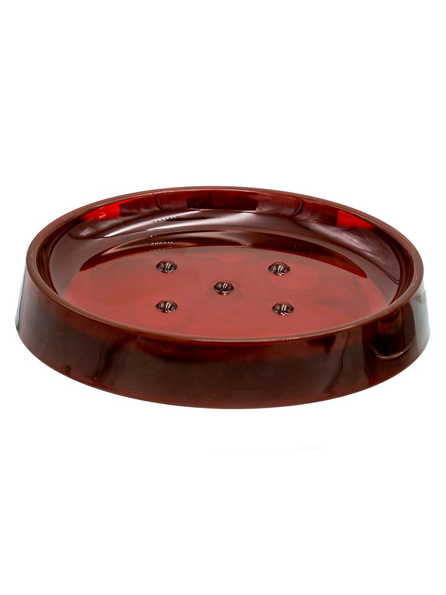 Мыльница Ridder Windows овальная, акриловая, красный, 2002306