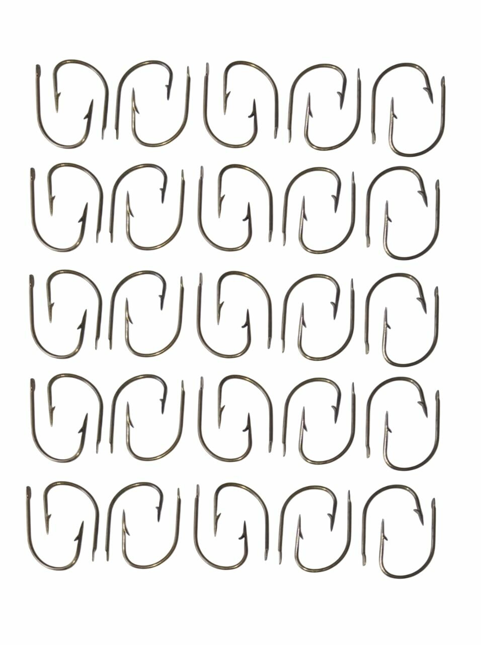 Крючки рыболовные оксидированные 10х11х18-0,8 (лопатка) - 50 крючков