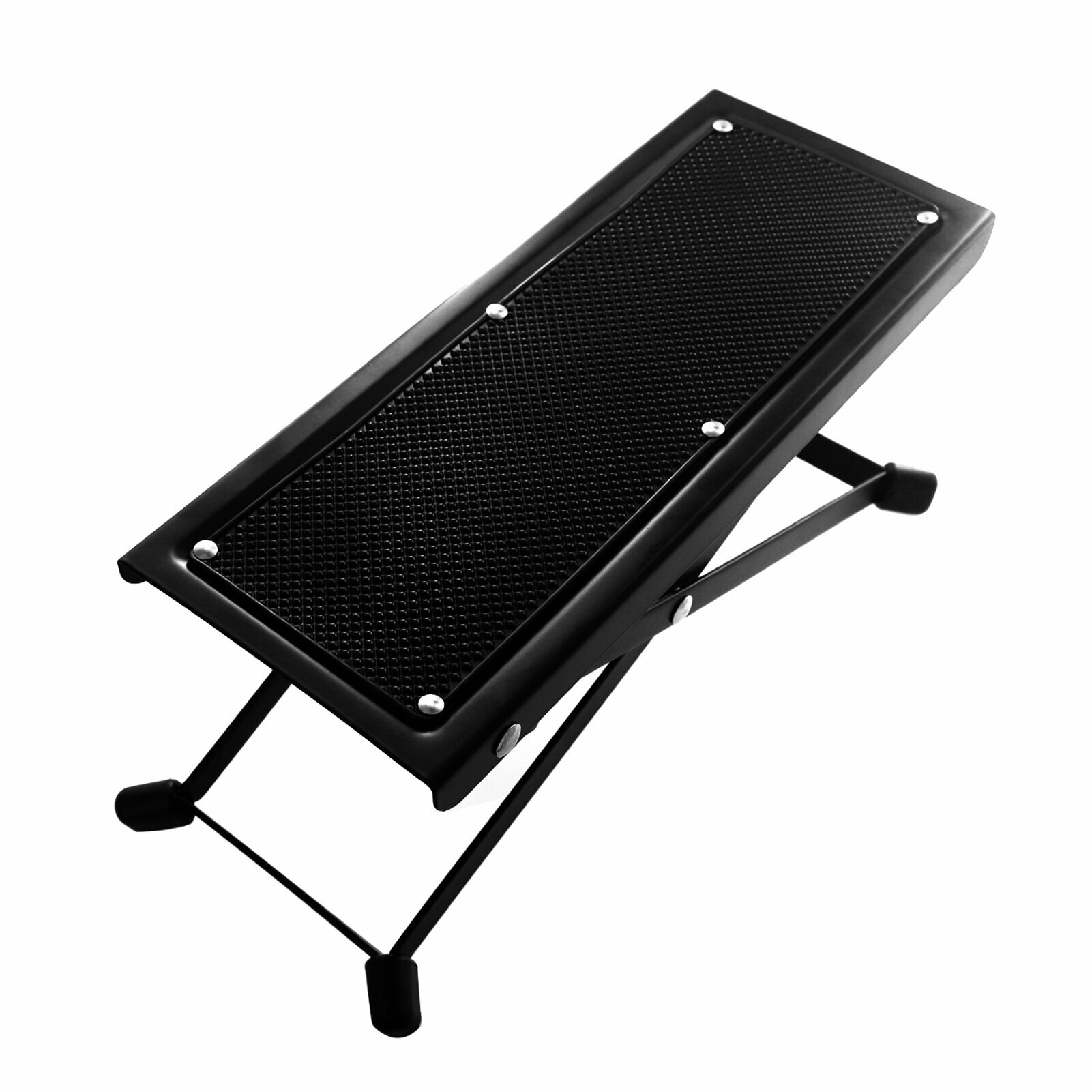 Подставка для ног для гитары с 4 положениями регулировки высоты, складная, с упором для педалей, черная, для классического музыканта.
