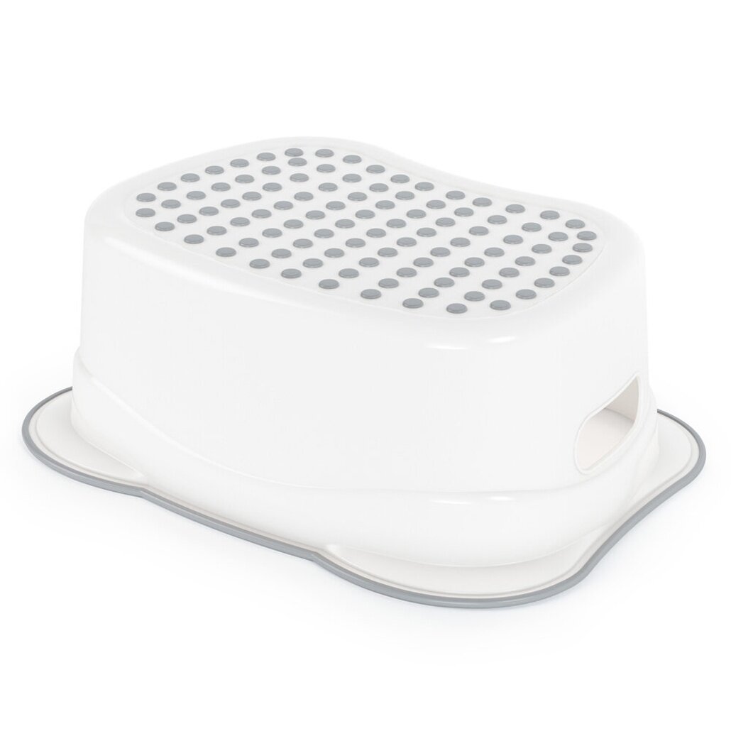 Табурет-подставка антискользящий, белый, 38х27,5х14 см, для детей