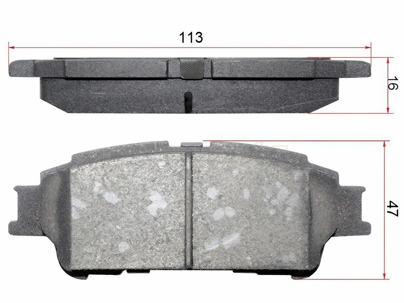 Тормозные колодки задние для Тойота Ноах Вокси арт ST280117 SAT