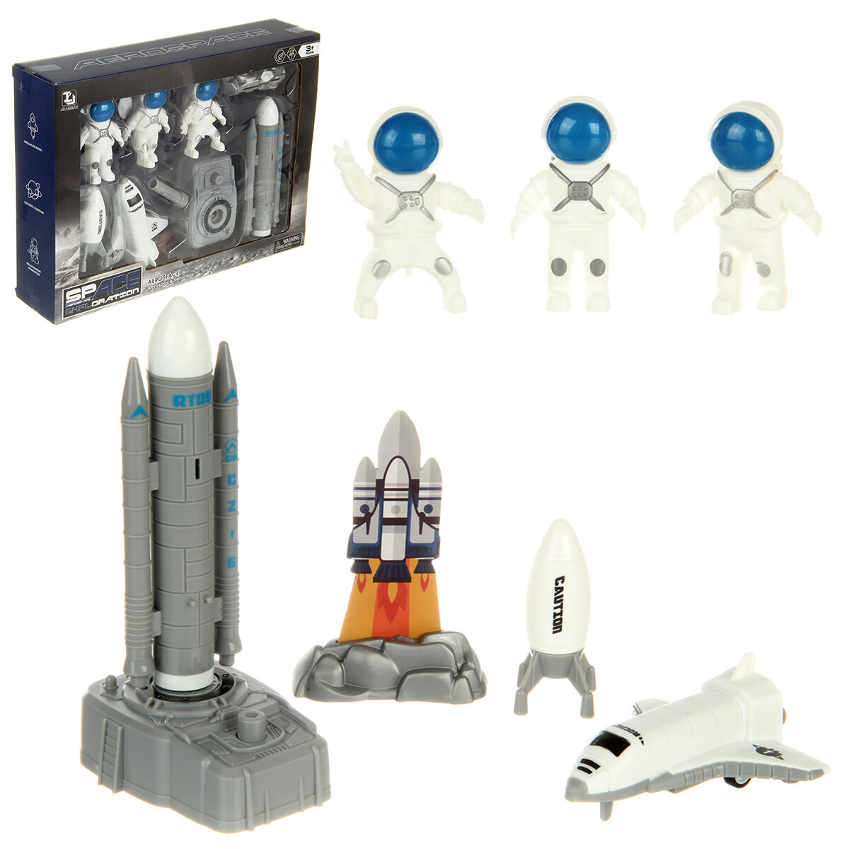 Детский игровой набор "Космос для детей" с ракетами и космонавтами, Veld Co