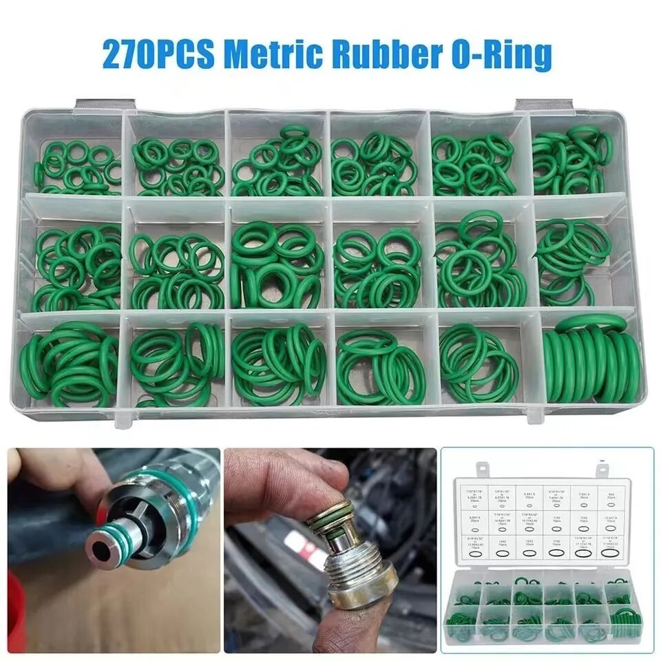 Кольца уплотнительные резиновые для кондиционера набор 270 штук