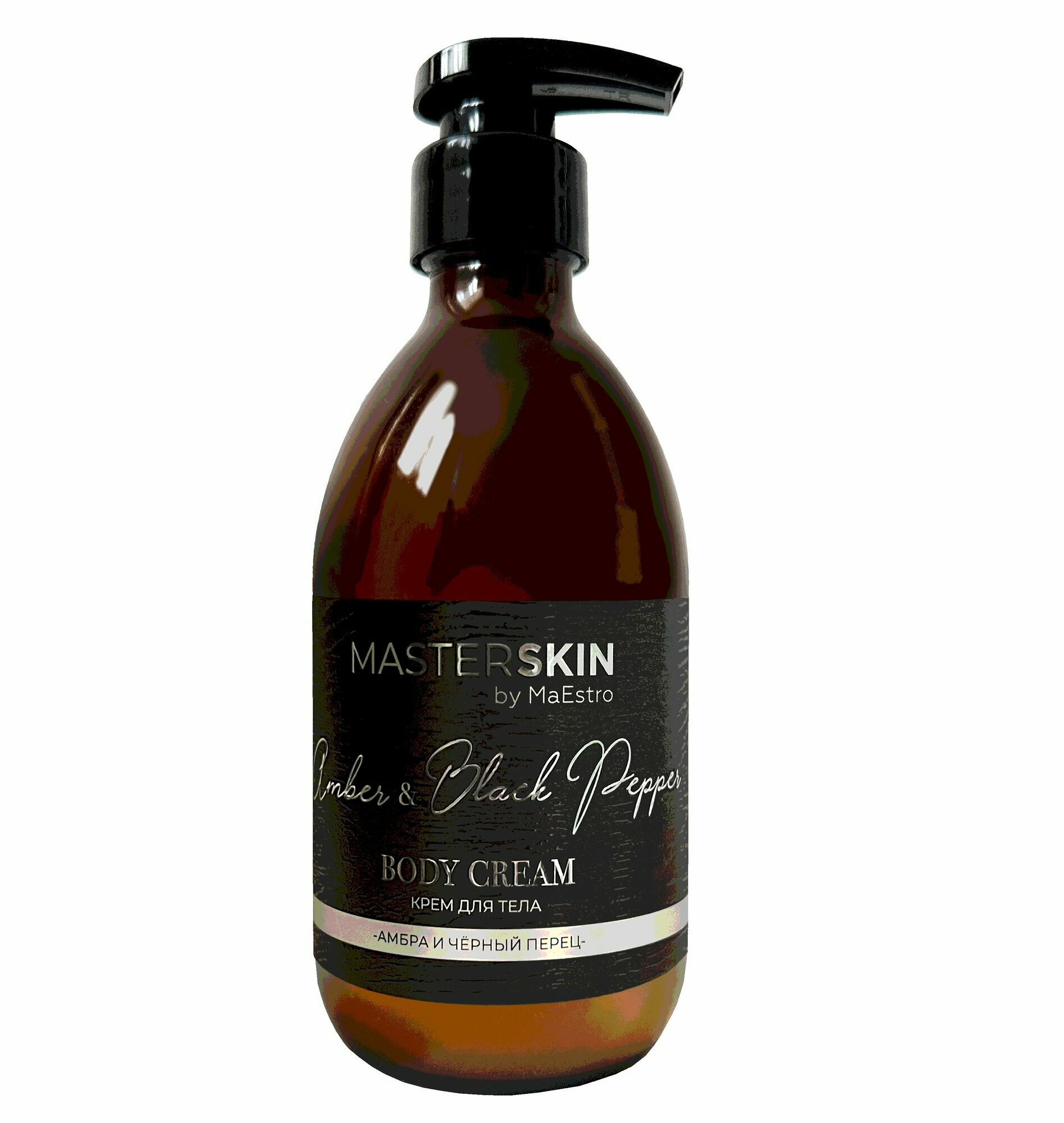 Крем для тела AMBER & BLACK PEPPER Maestro Cosmetics, 300 мл