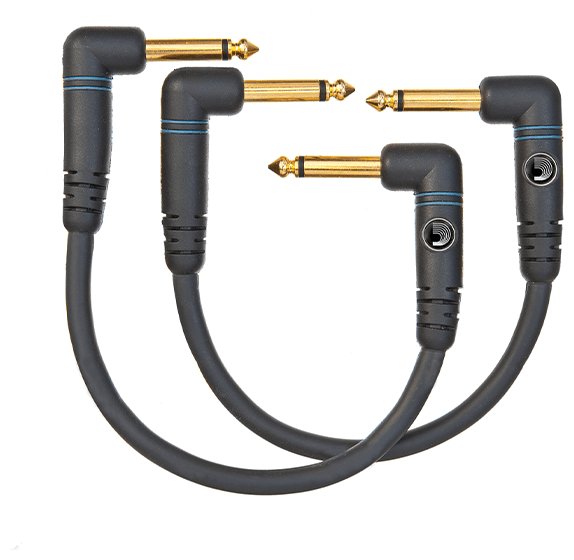 PLANET WAVES PW-PRA-205 CUSTOM SERIES PATCH CABLE набор инструментальных патчей, угловой джек - угловой джек, длина 15см