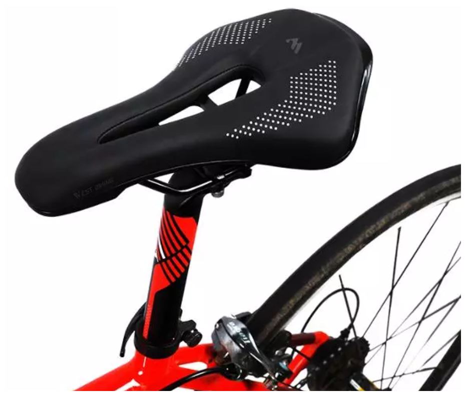 Велосипедное седло West Biking 0801101 Узкое, черное，Универсальная сумка для сиденья горного велосипеда