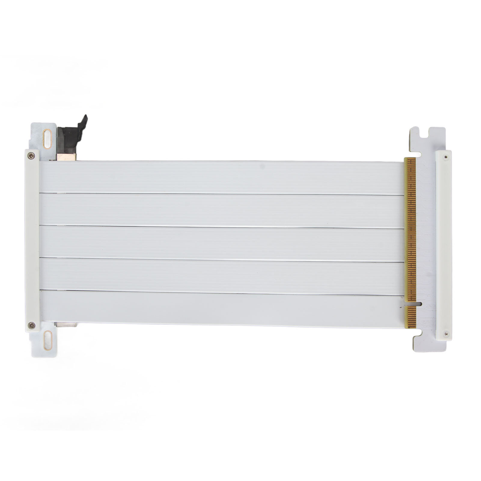 Кабель PCIE 4.0 X16 Riser, 20 см, гибкий двусторонний удлинительный кабель графического процессора на 180 градусов для RTX 4090, RX 7900 XT, белый, высокоскоростной, сверхнизкий профиль