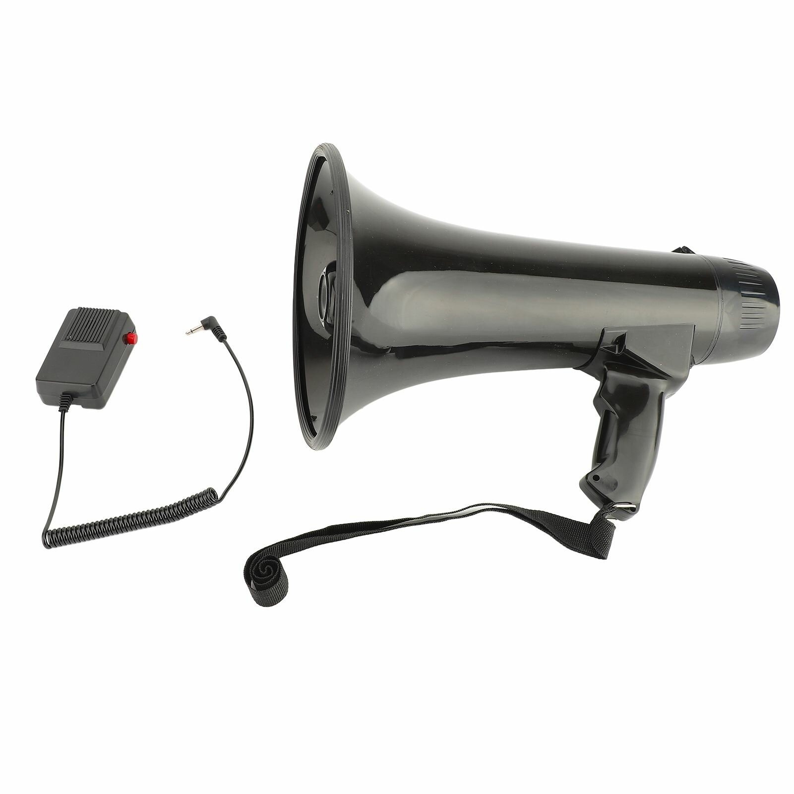Портативные мегафоны с регулируемой громкостью, рупорный ручной громкоговоритель с микрофоном для собраний, учебных выступлений