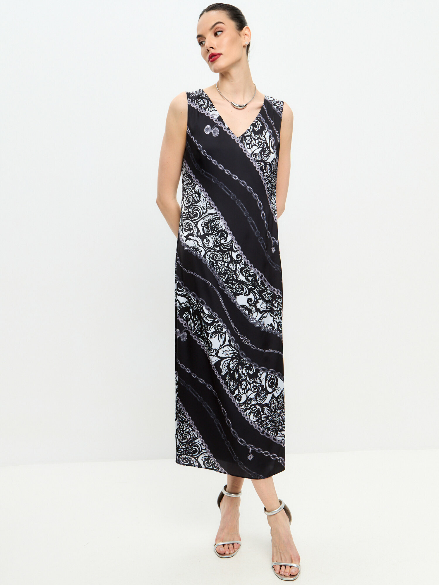 Платье шелковое двойное Ksenia