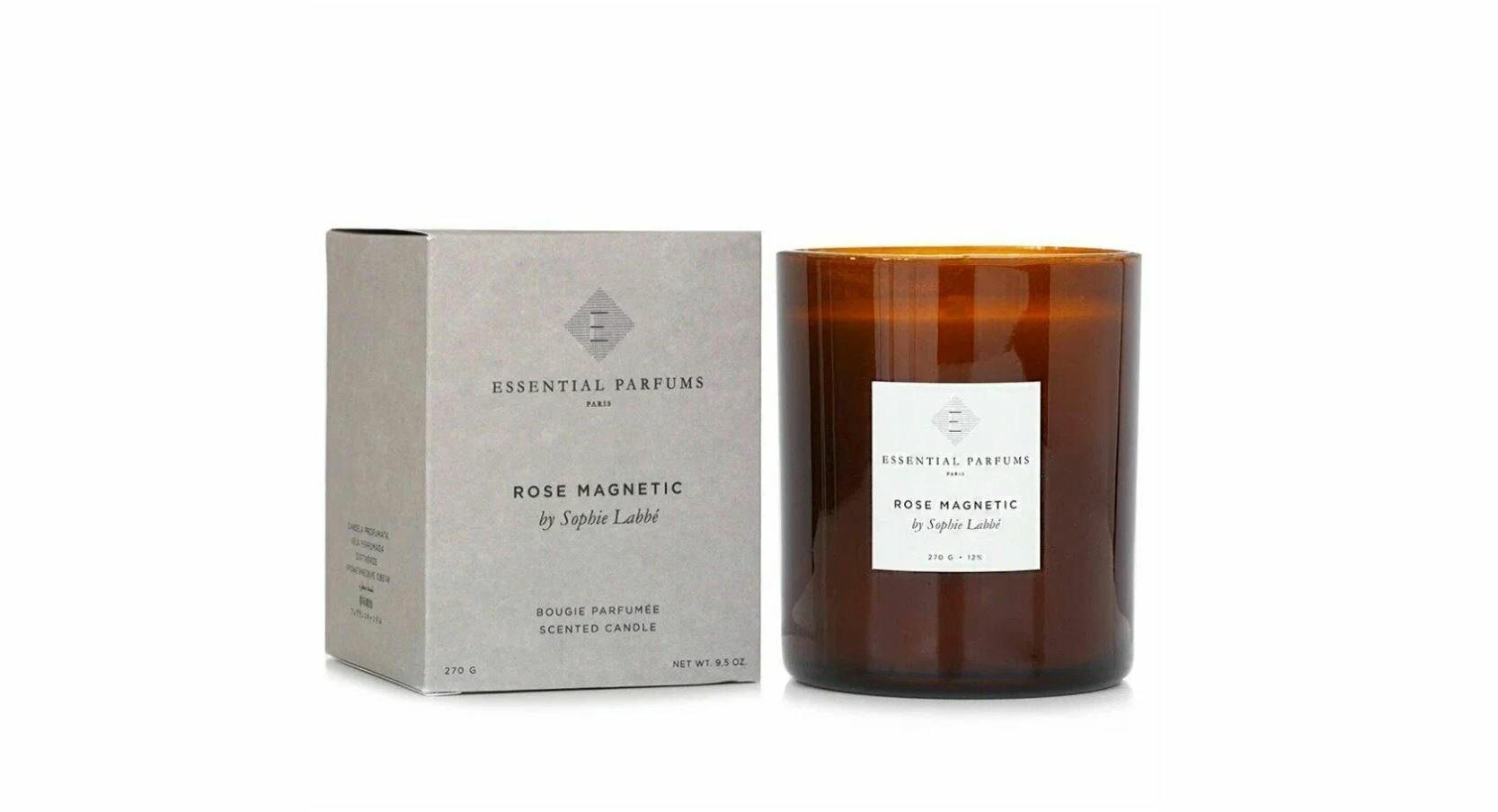 Свеча Essential Parfums Rose Magnetic 270 гр, восточные цветочные