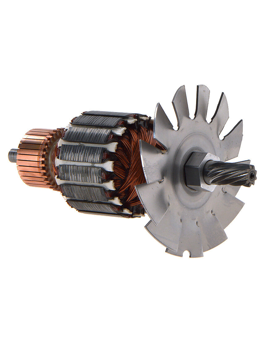 Ротор (Якорь) BOSCH 1619X01696 (L-165 мм, D-57 мм, 9 зубов, наклон влево)